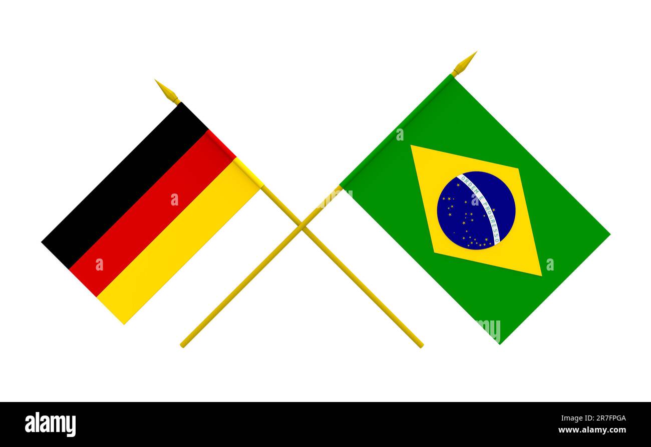 Flags brazil germany 3d hi-res stock photography and images - Alamy