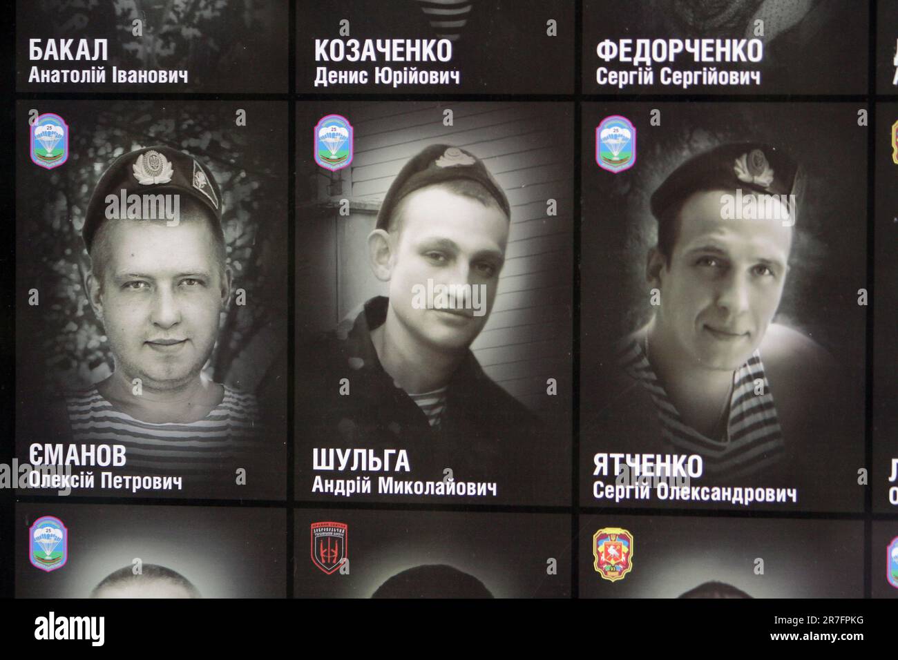 Non Exclusive: DNIPRO, UKRAINE - JUNE 14, 2023 - A memorial with ...