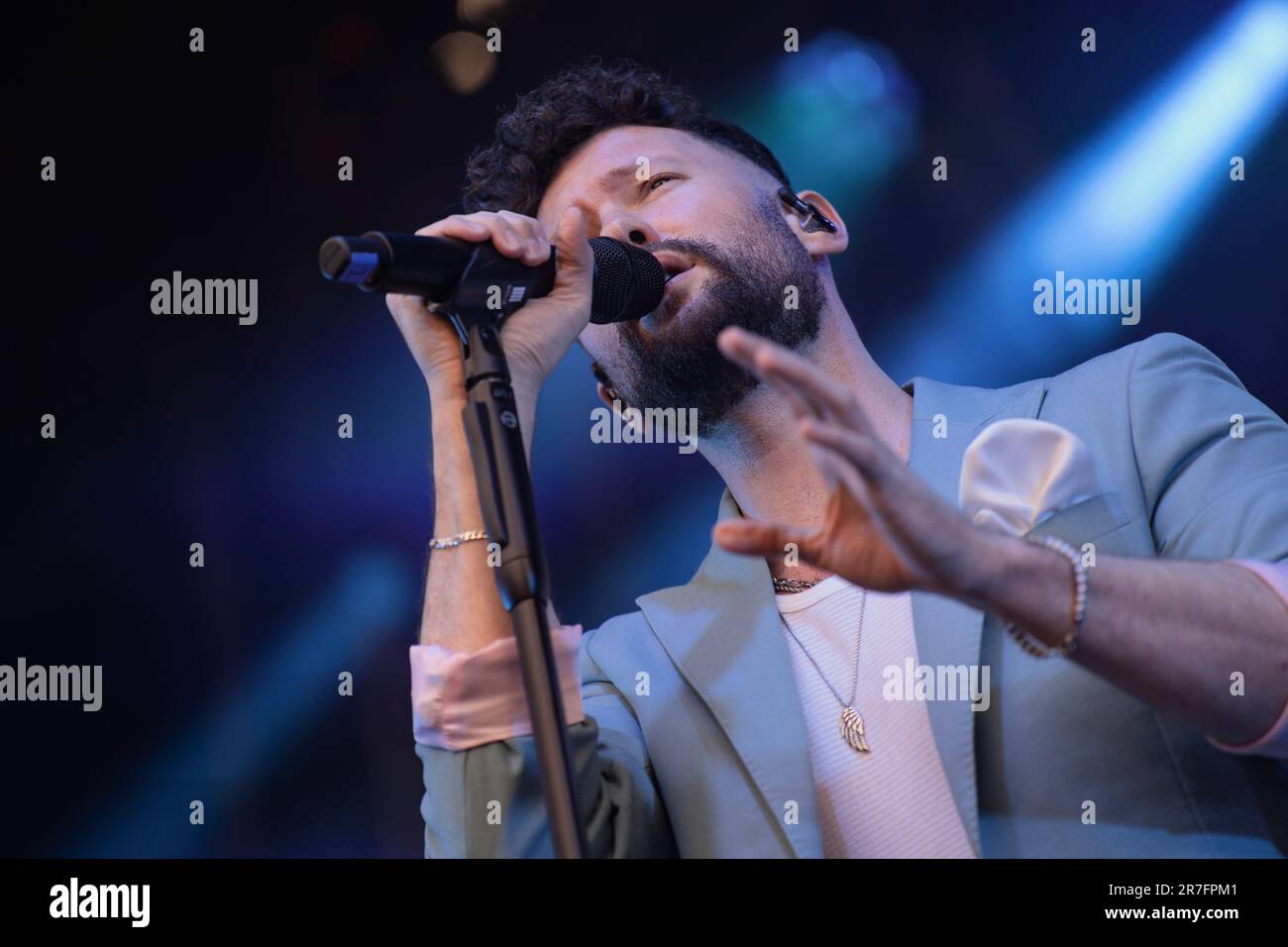 Bergen, Norway. 14th June, 2023. The English singer Calum Scott ...