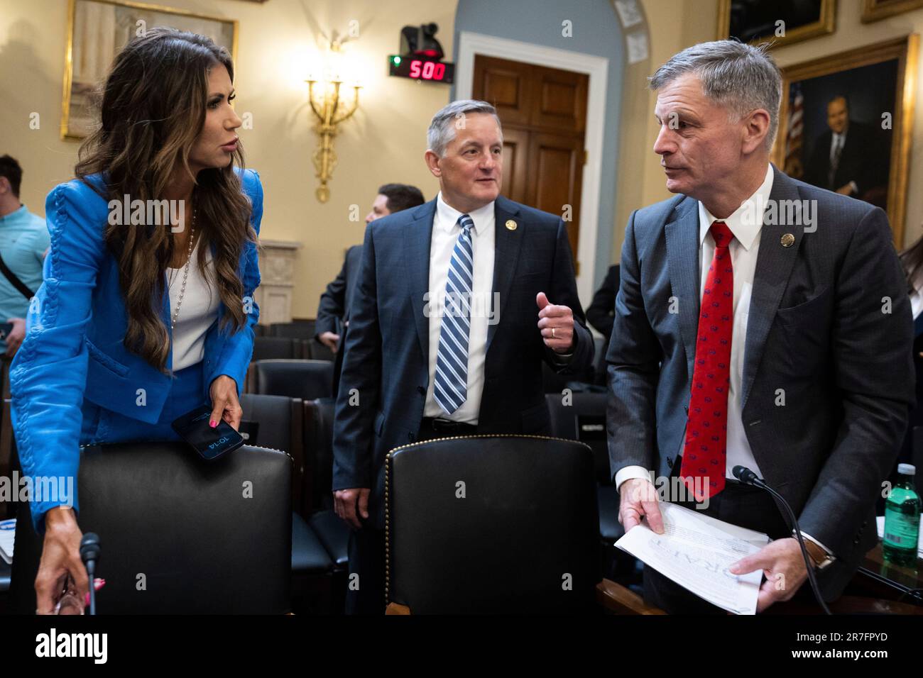 From left, South Dakota Gov. Kristi Noem, House Natural Resources ...