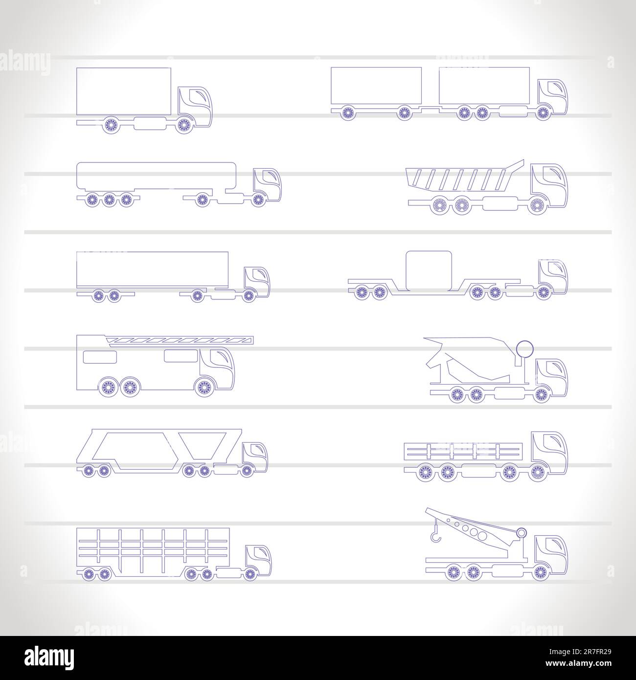 Types of trucks hi-res stock photography and images - Alamy