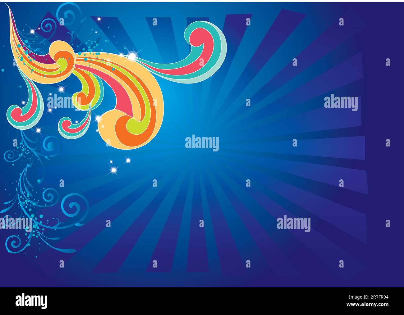 Blue Happy Background Stock Vector Image & Art - Alamy
