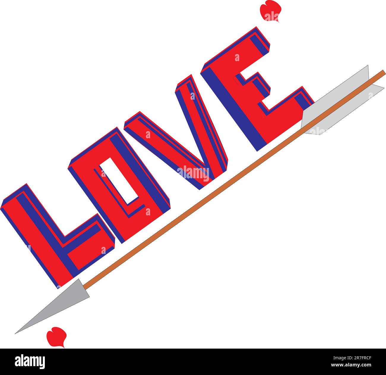 Love arrow Stock Vector Images - Alamy