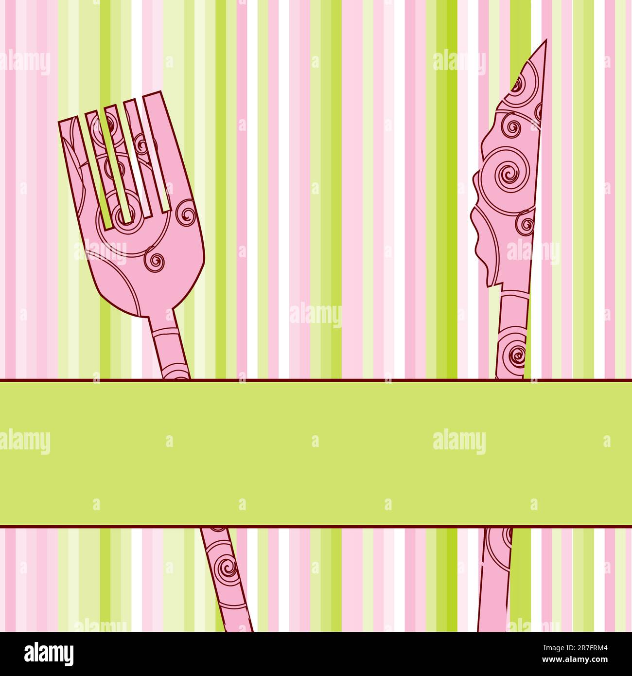 Menu or dinner party invitation Stock Vector Image & Art - Alamy