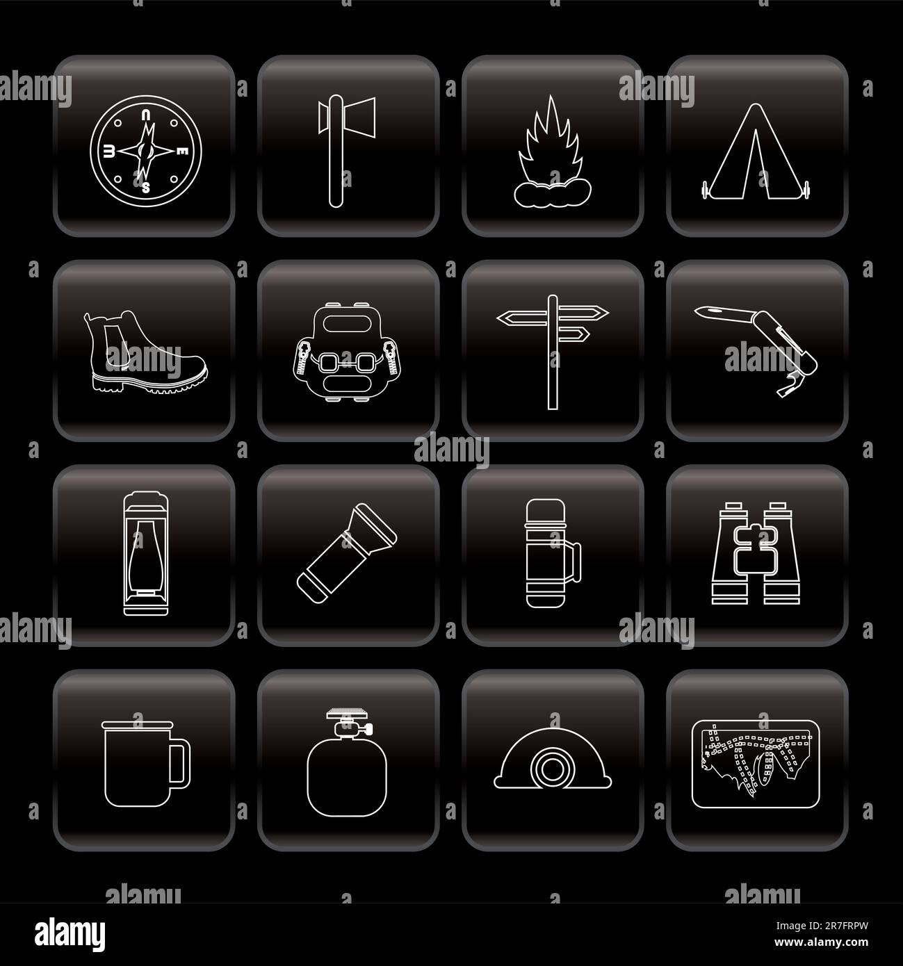 Holiday trip vector line Stock Vector Images - Alamy