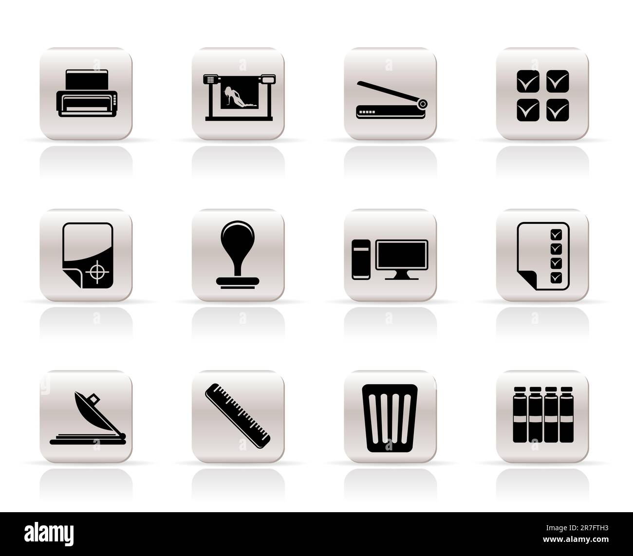Industry icons drawing Stock Vector Images - Alamy