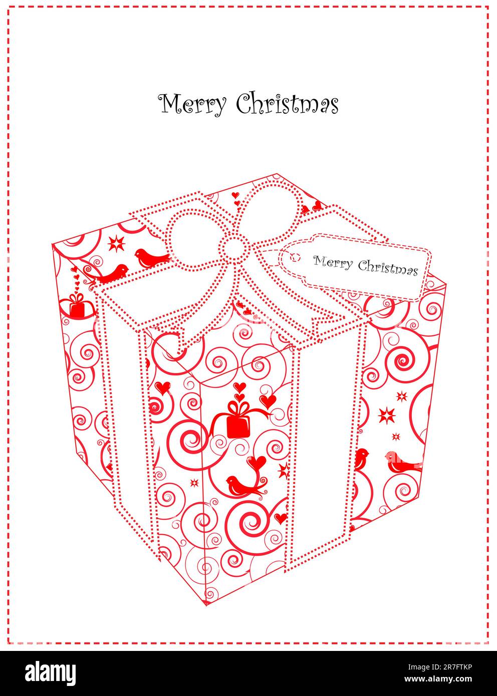 Christmas holiday gift surprise Cut Out Stock Images & Pictures - Alamy