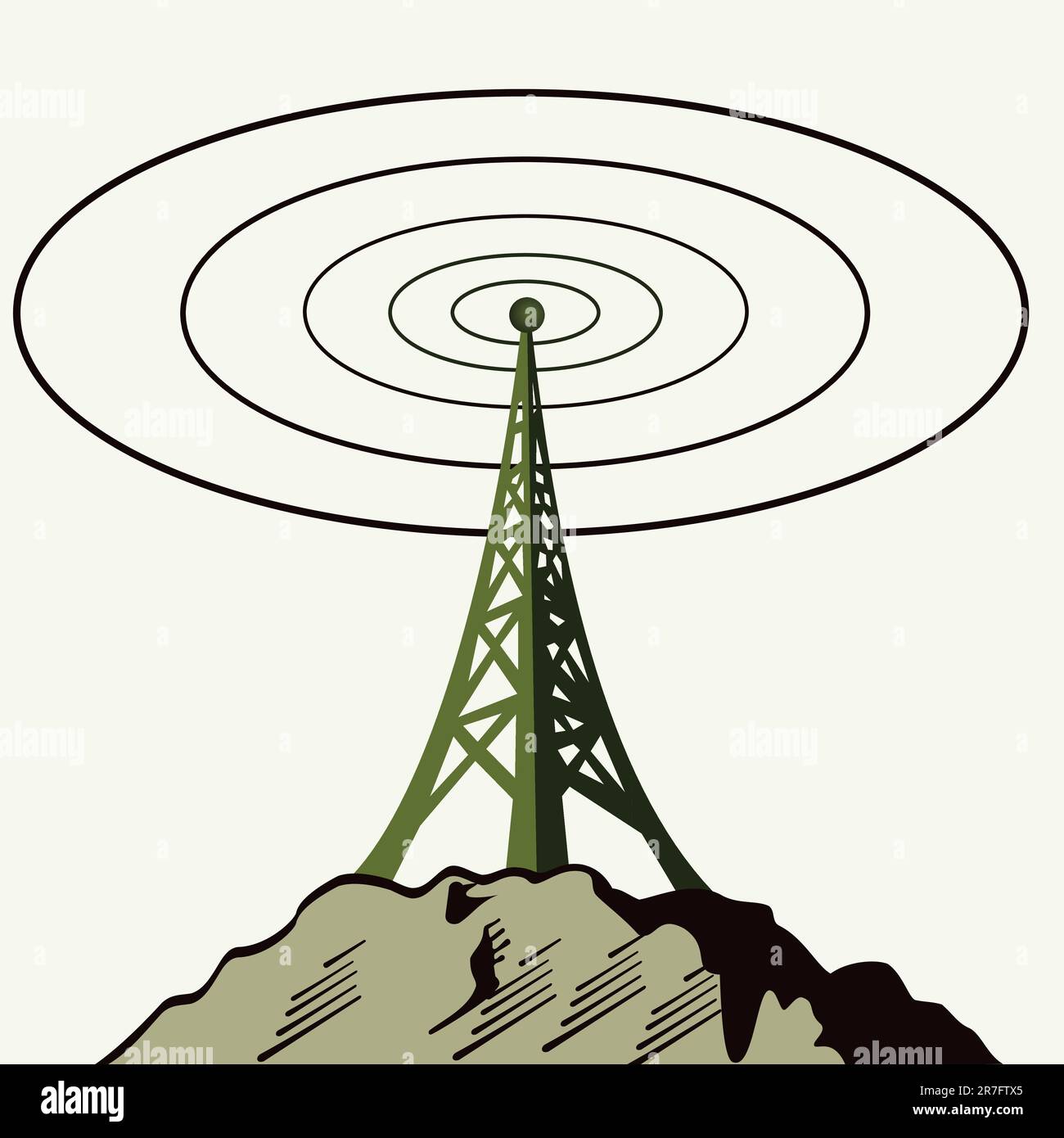 Communication steel radio television Stock Vector Images - Alamy