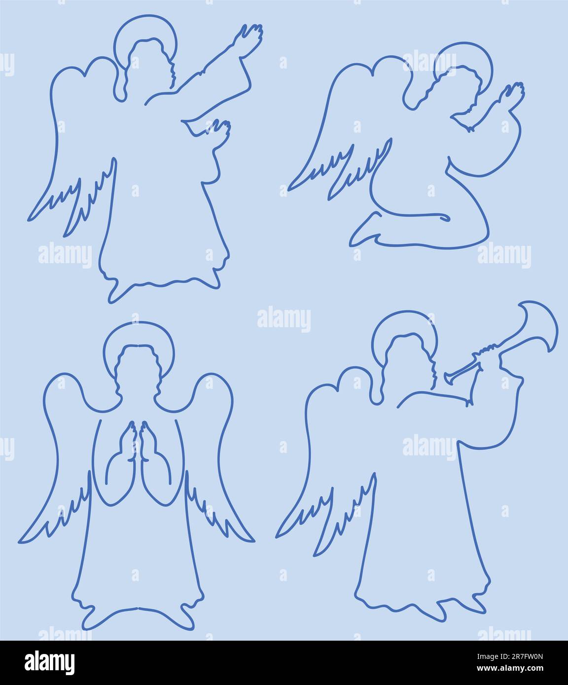 Angel of paper Stock Vector Images - Alamy