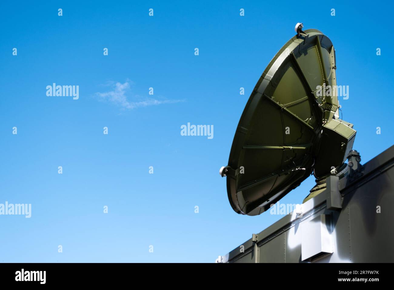 Radar system on military equipment. Modern military equipment Stock ...