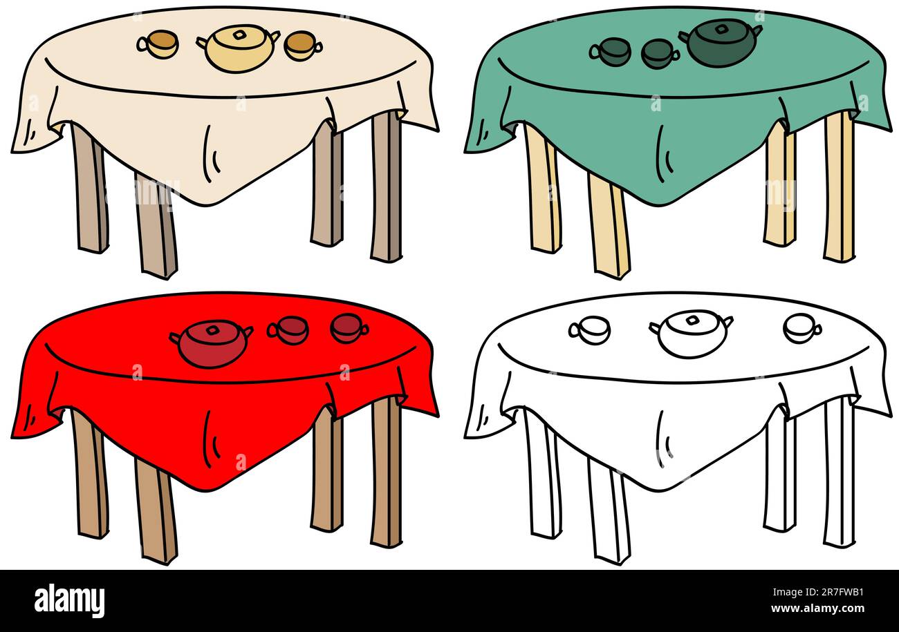 Tables food Cut Out Stock Images & Pictures - Alamy