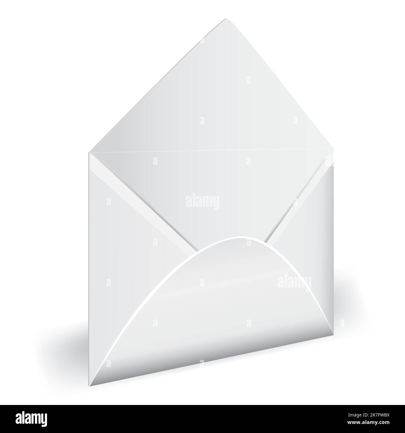 Open empty envelope with letter. Vector illustration. Element for ...