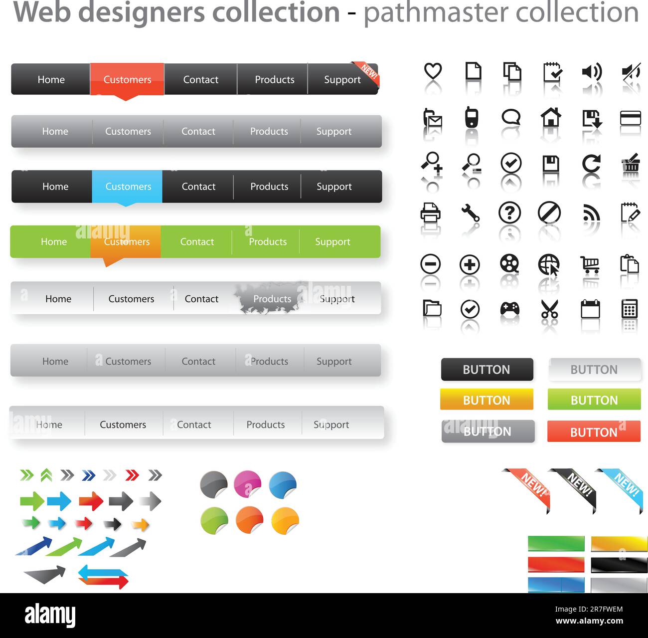 Huge collection of web graphics Stock Vector Image & Art - Alamy