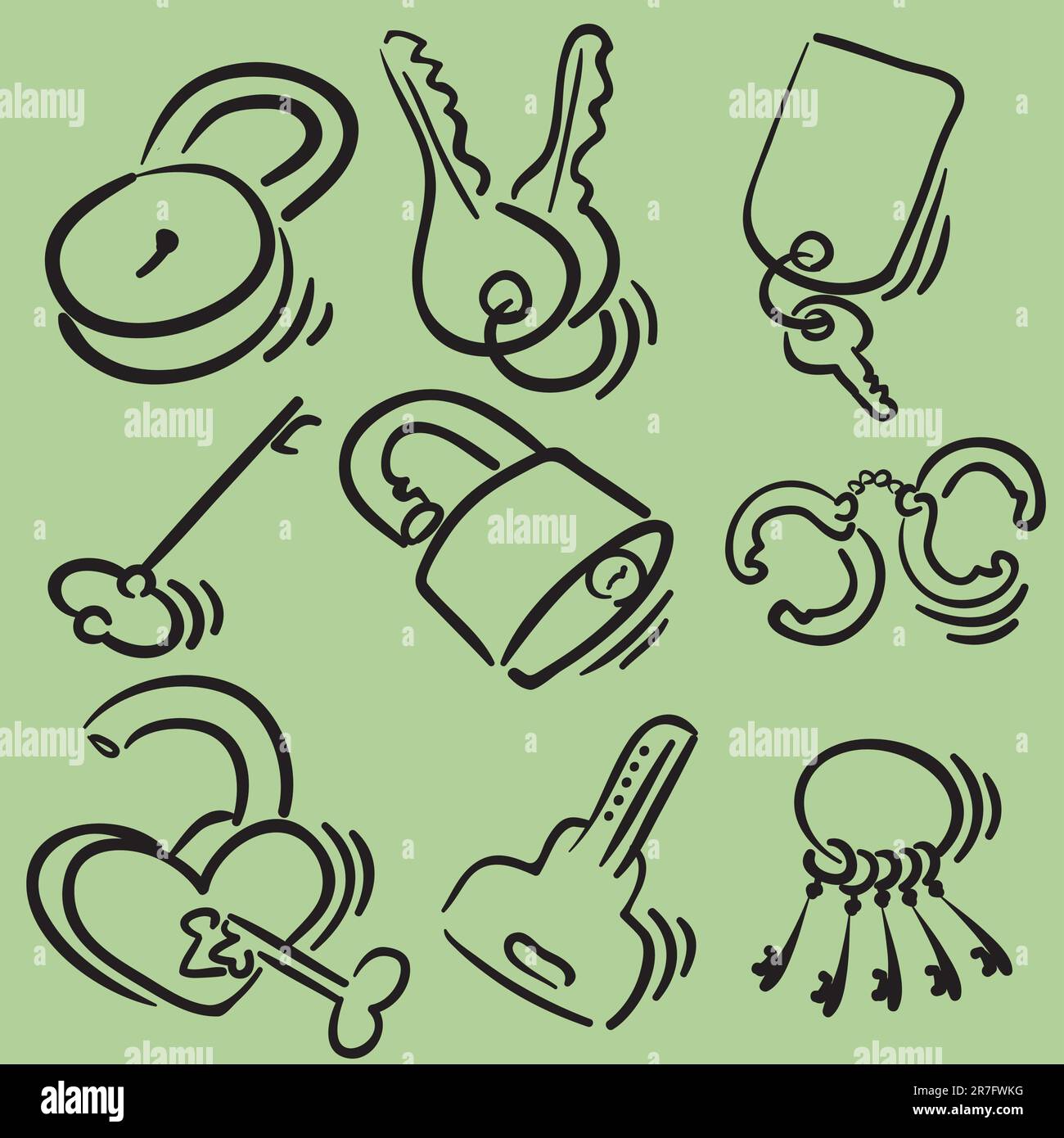 Keys and Locks Stock Vector Image & Art - Alamy