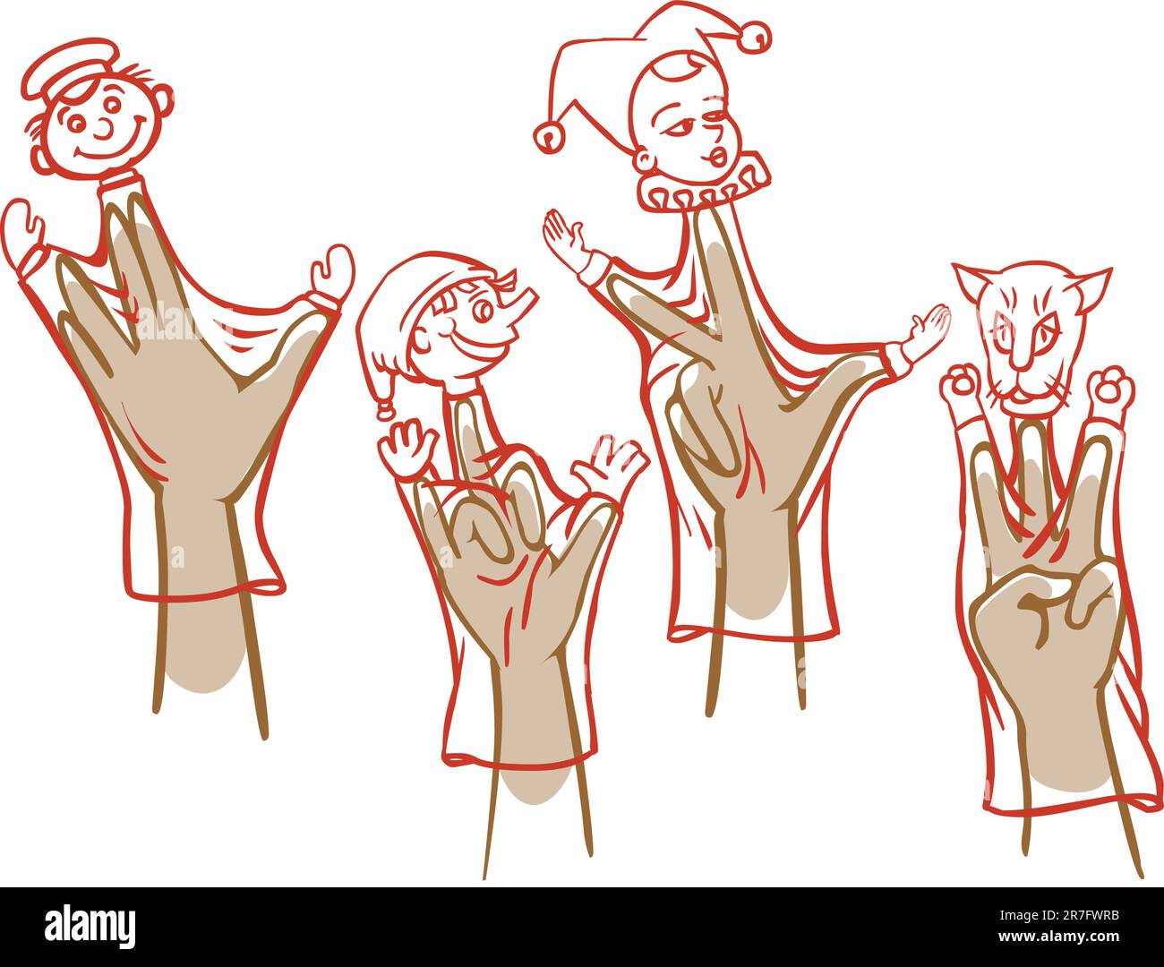 Living puppet Stock Vector Images - Alamy