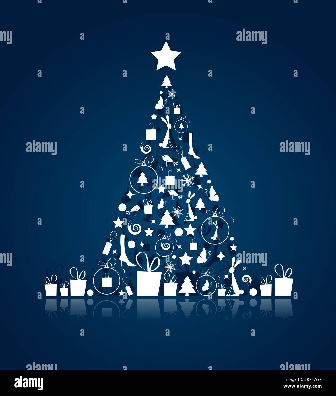 Christmas tree beautiful for your design Stock Vector Image & Art - Alamy