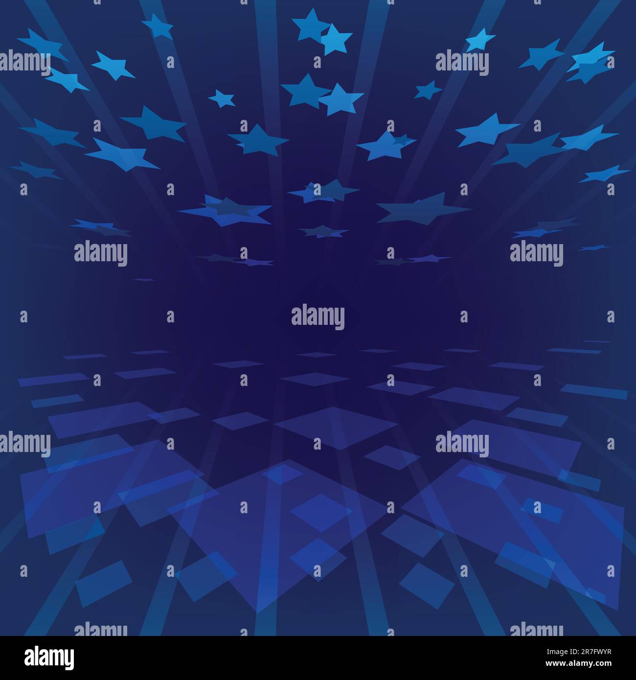 abstract background blue stars with perspective effect Stock Vector ...