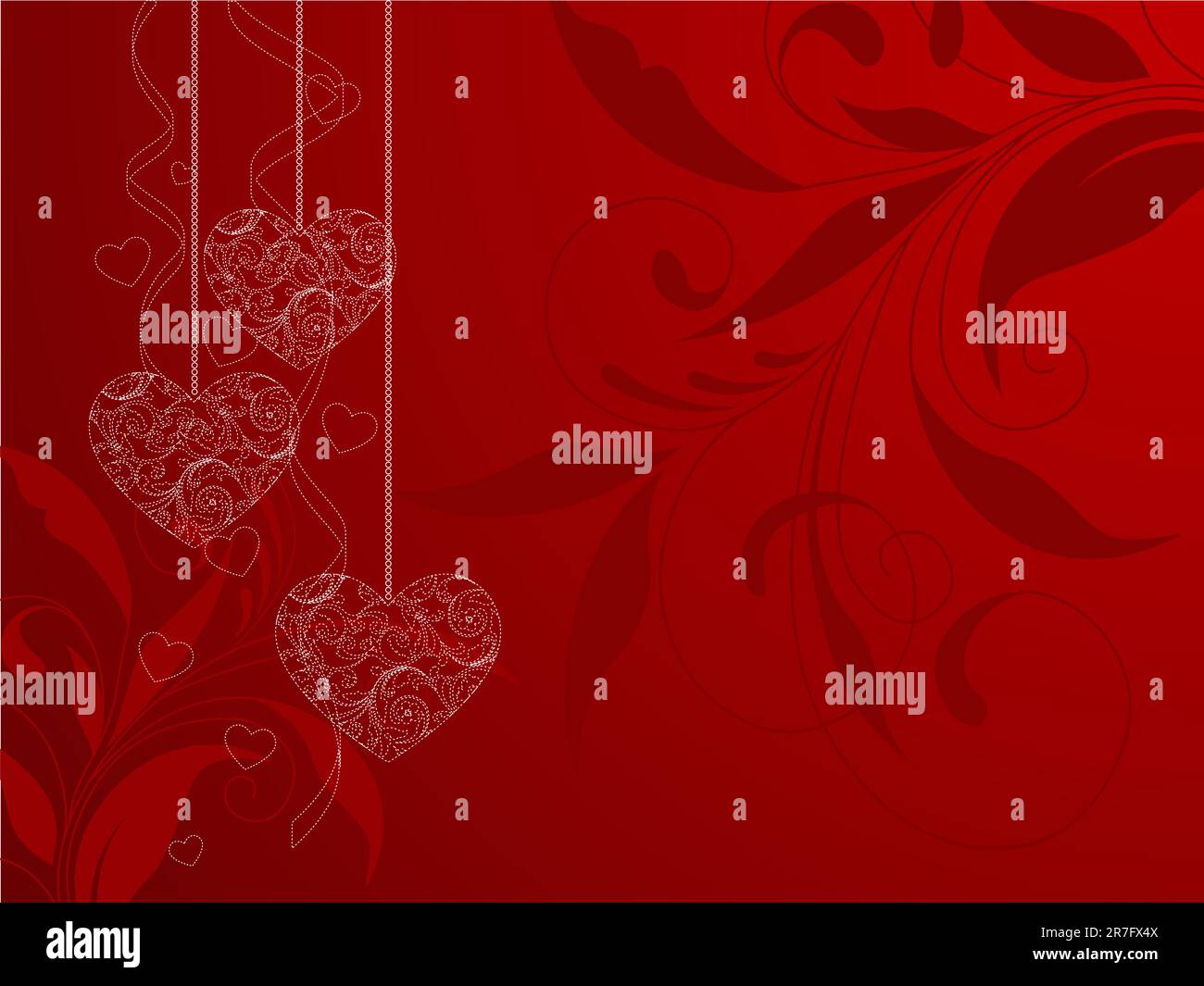 Elegant red background. Valentine's day background. Vector illustration ...