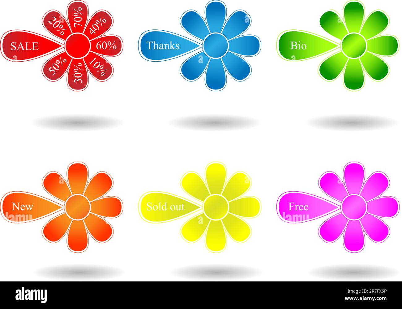 Flower labels Stock Vector Images - Alamy