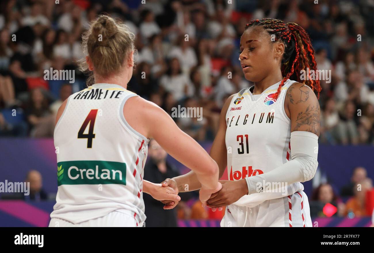 Tel Aviv, Israel. 15th June, 2023. Belgium's Elise Ramette and Belgium ...