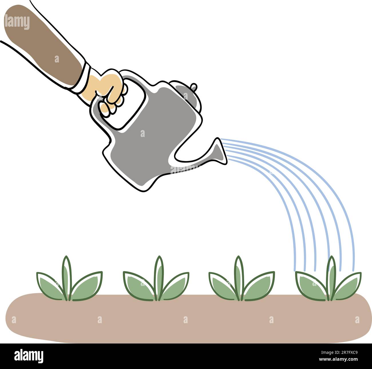 Irrigation summertime Stock Vector Images - Alamy