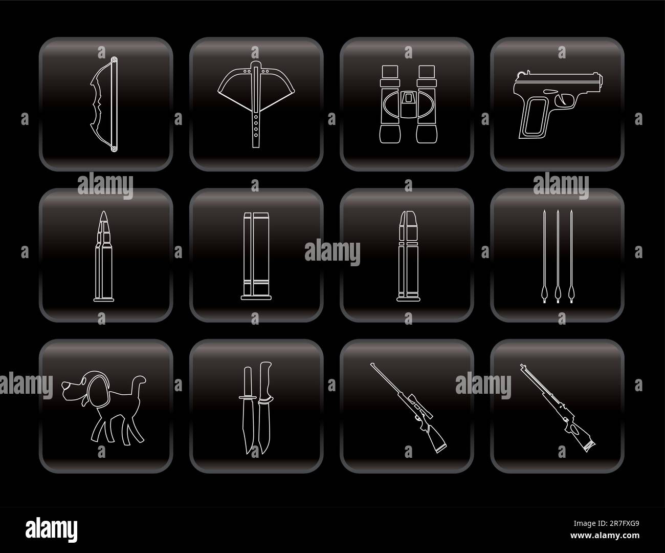 Hunting and arms Icons - Vector Icon Set Stock Vector Image & Art - Alamy