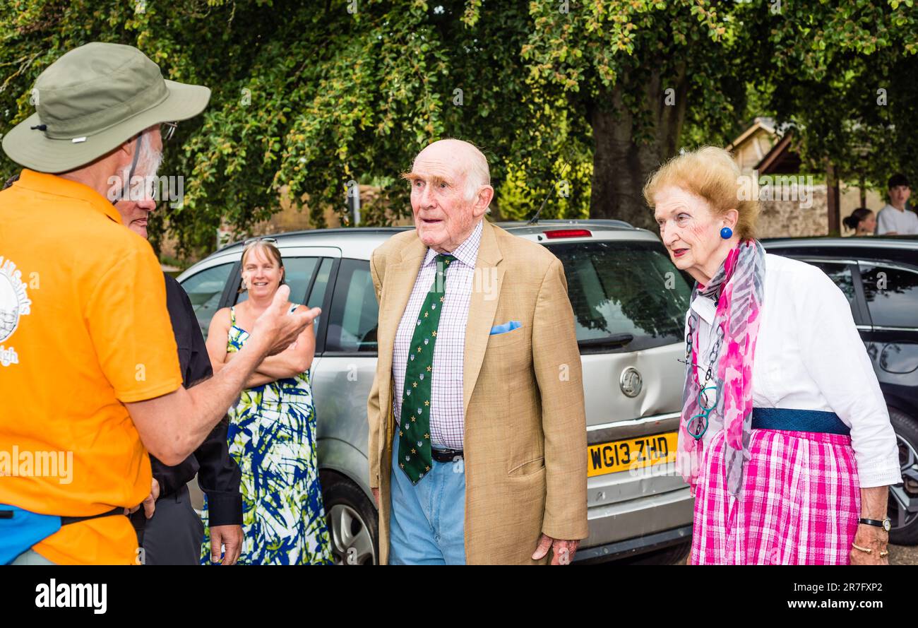 Lord and Lady Clinton arriving at the East Budleigh Village Scarecrow ...