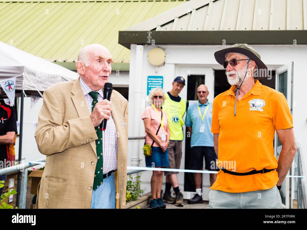Lord Clinton opening the East Budleigh Village Scarecrow Festival in ...