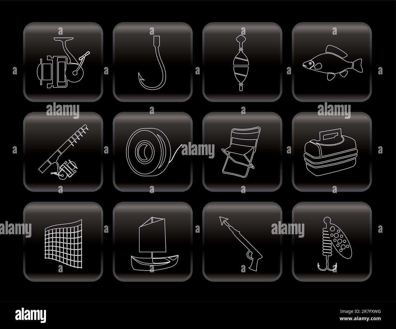 Dinghy person fisherman Stock Vector Images - Alamy