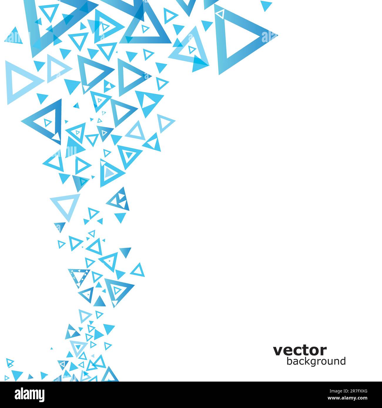 Abstract blue background with triangle. Vector illustration. Eps10 ...