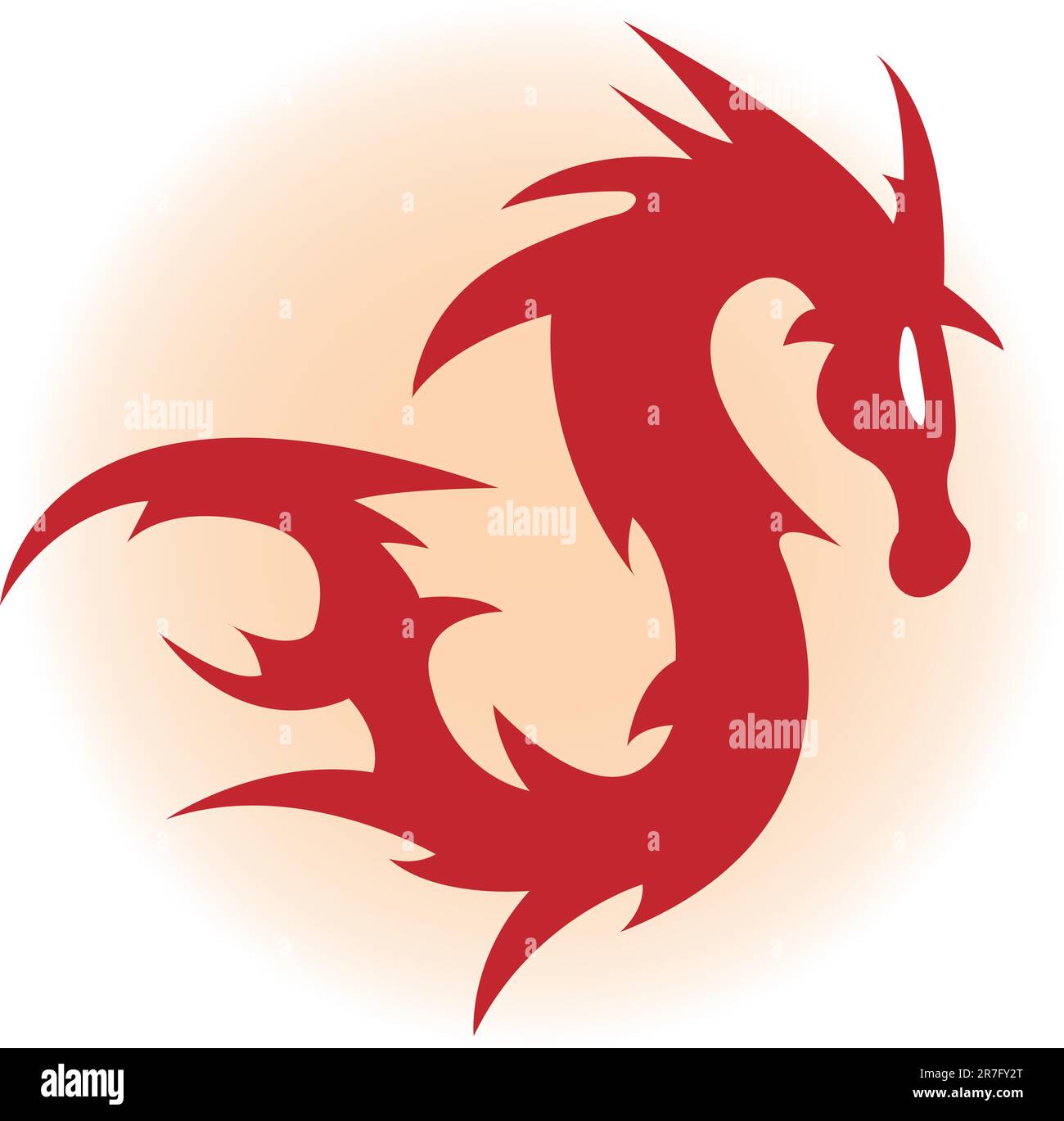 Red dragon. Vector illustration for you design Stock Vector Image & Art ...