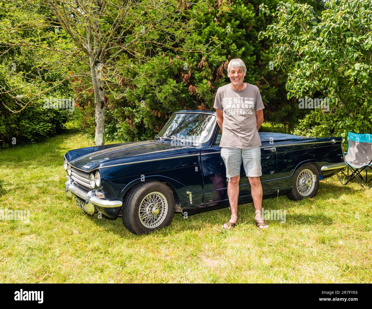Vintage Car Display at the East Budleigh Scarecrow Festival Stock Photo ...