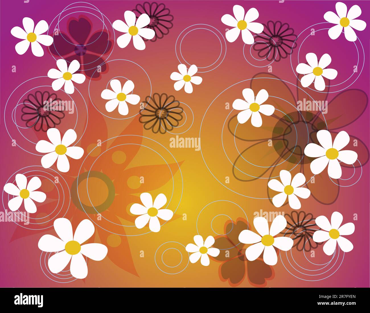 colorful spring flowers vector illustration Stock Vector Image & Art ...