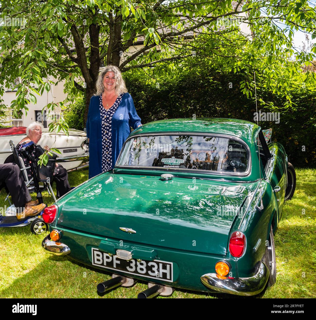 Vintage Car Display at the East Budleigh Scarecrow Festival Stock Photo ...