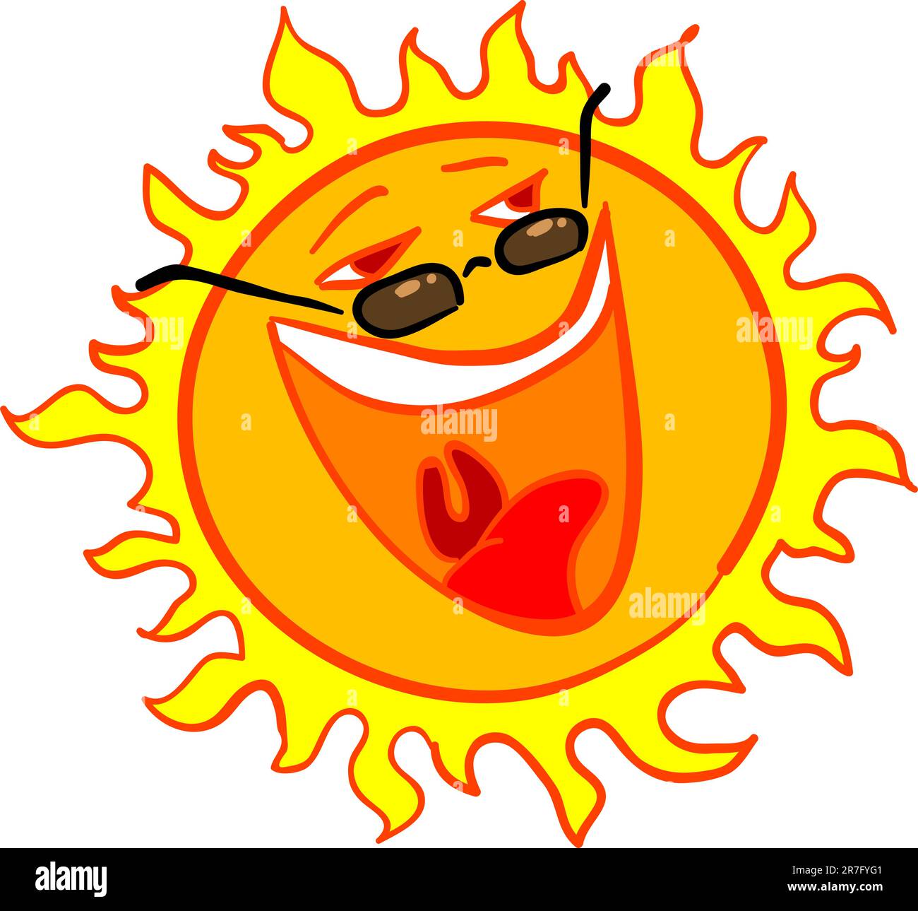 Smiling sunshine Stock Vector Images - Alamy