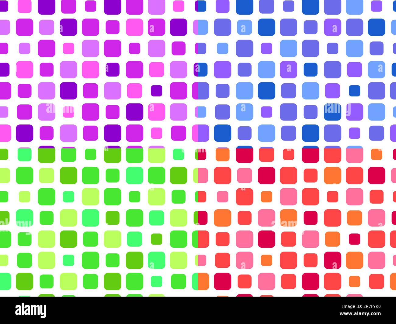 seamless pattern composed of square blocks on white background Stock ...