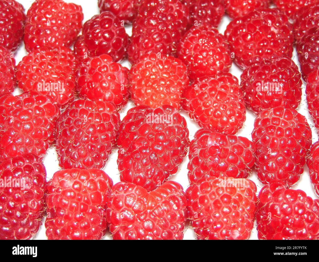 Group of fresh raspberry. Macro view Stock Photo - Alamy