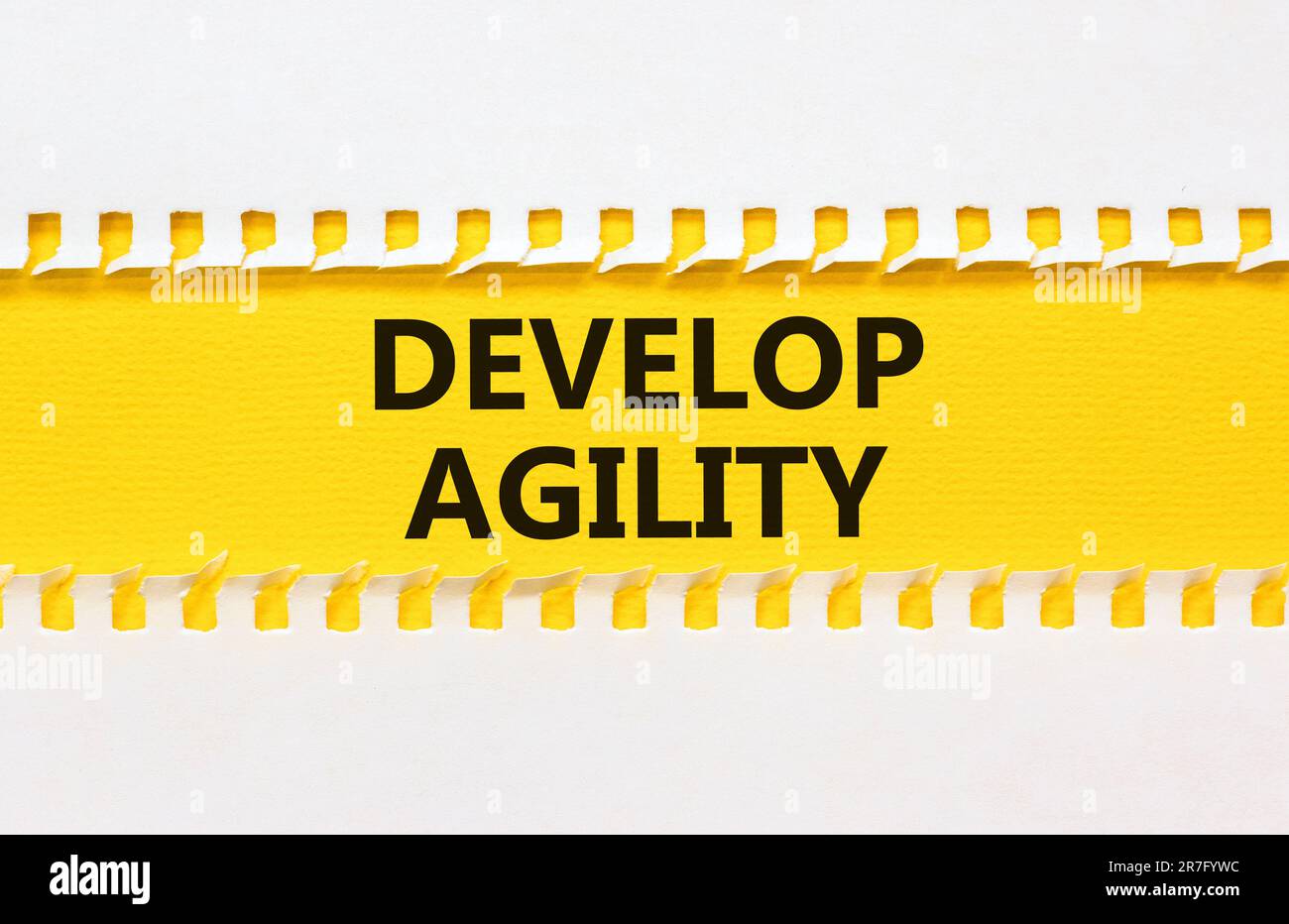 Develop agility symbol. Concept words Develop agility on beautiful ...