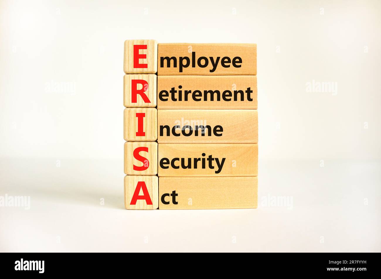 ERISA symbol. Concept words ERISA employee retirement income security ...