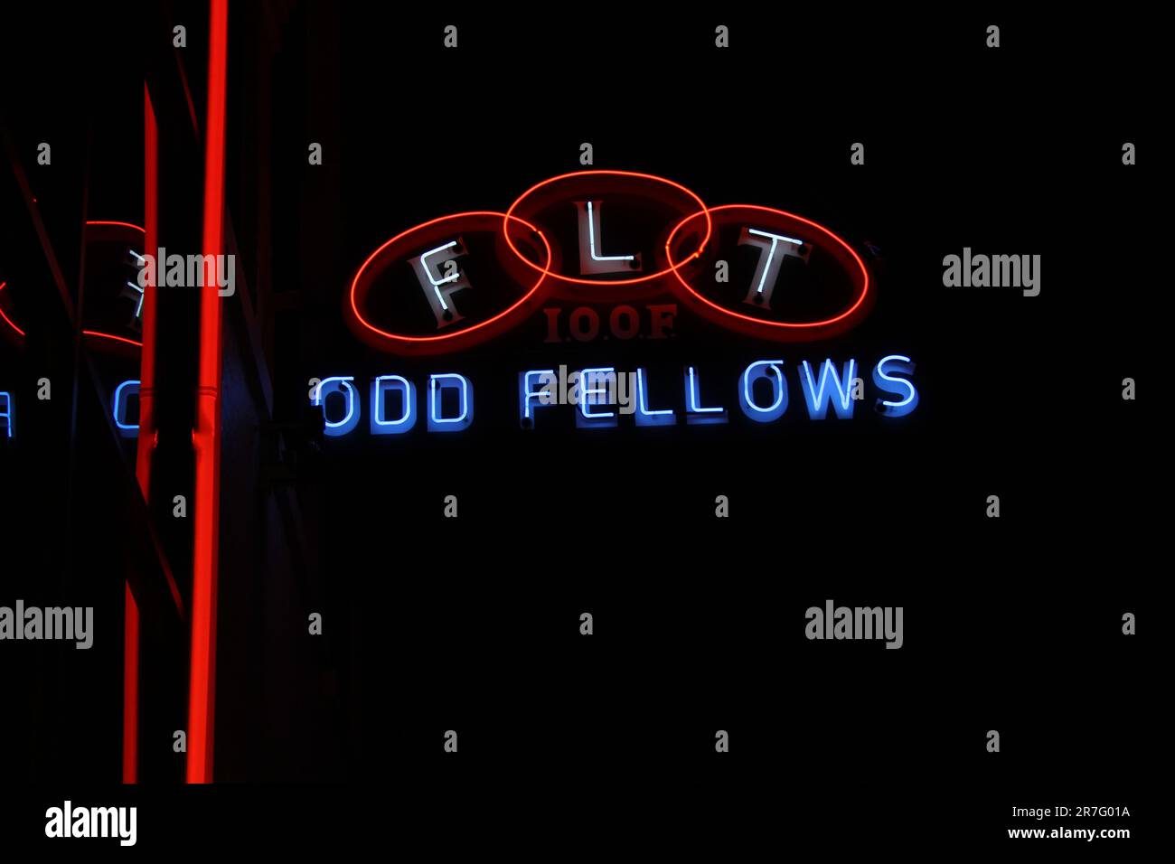 Tyler, TX - March 3, 2023: Historic Downtown Neon Sign Internation Odd ...