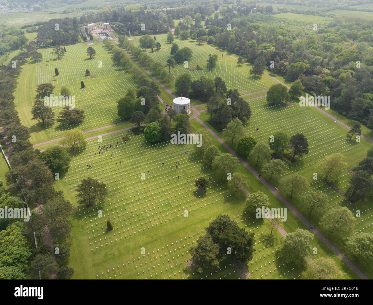 The Normandy American Cemetery and Memorial in Colleville sur-Mer ...