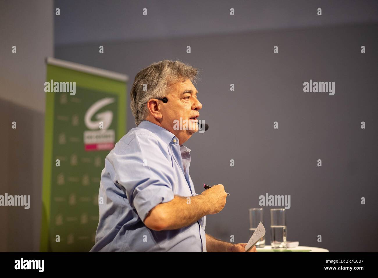 Vienna, Austria. 15 June 2023. Austrian vice-chancellor Werner Kogler ...
