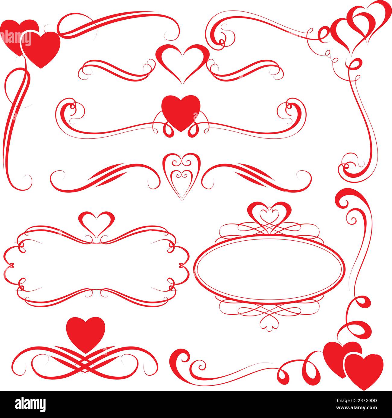 Heart corners Stock Vector Images - Alamy