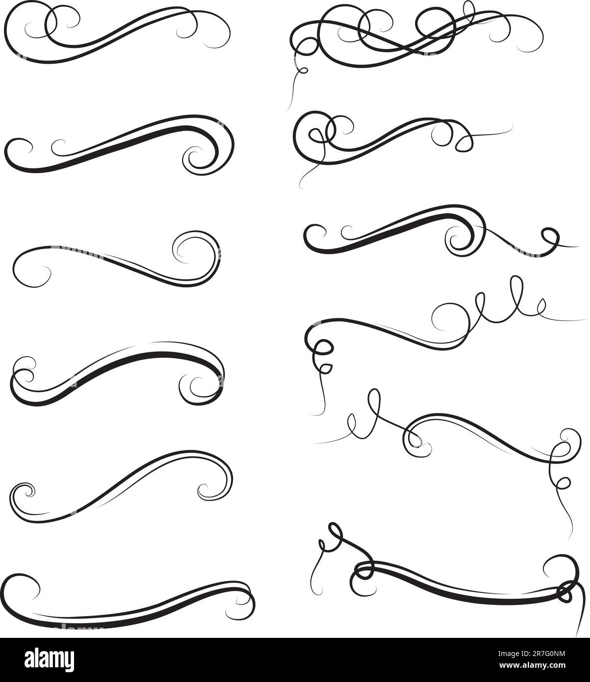 Swirls pattern Cut Out Stock Images & Pictures - Alamy