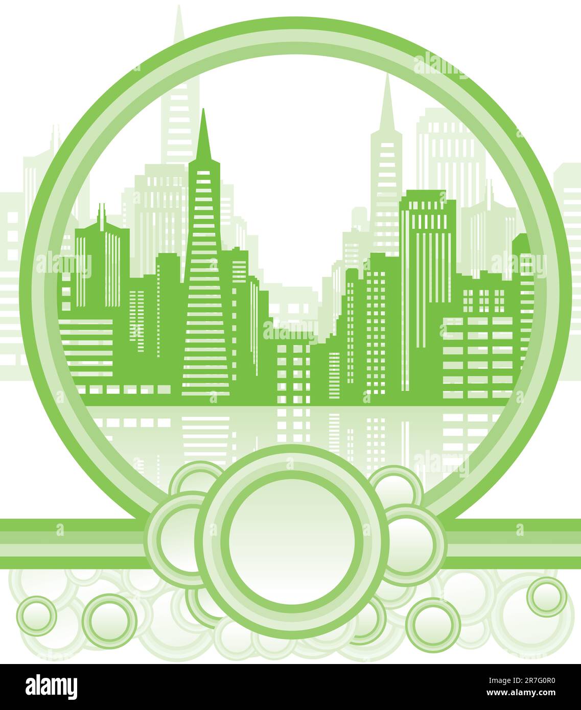 green city background - Vector illustration Stock Vector Image & Art ...