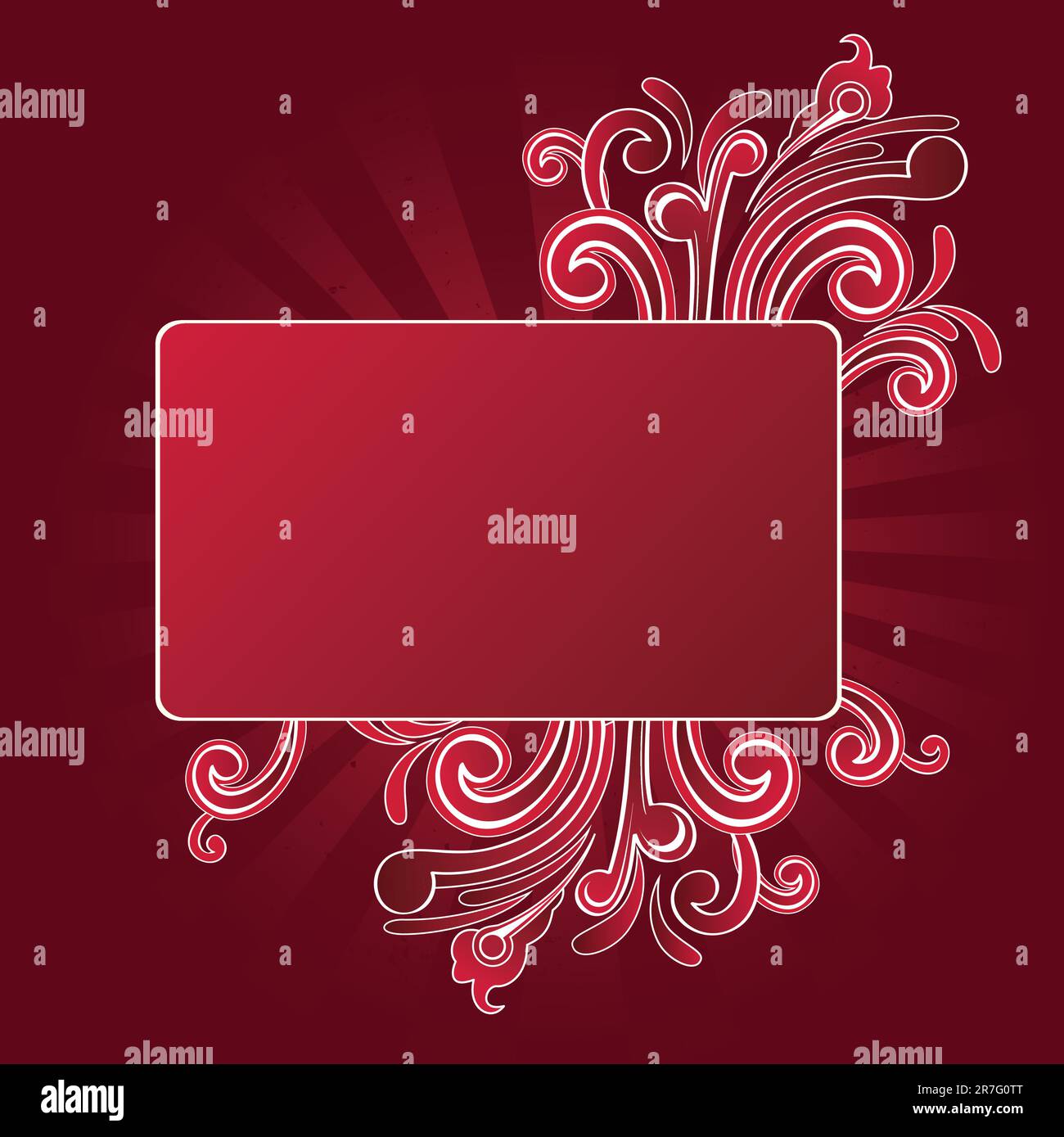 Valentineâ??s design with free place for your text with swirls and ...
