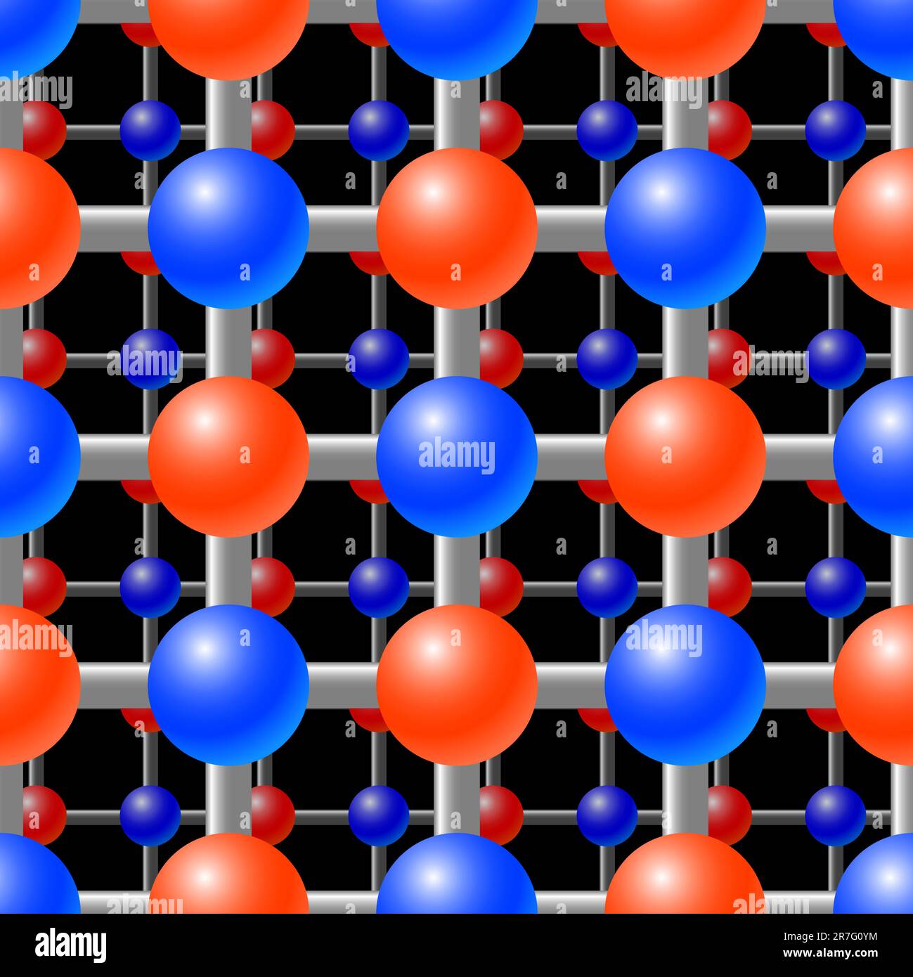 Abstract background with red and blue crystal lattice. Seamless pattern ...