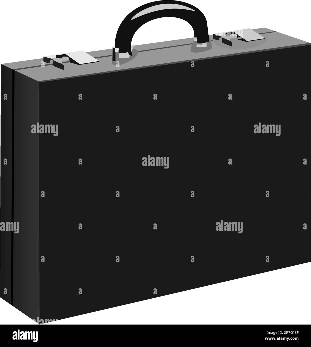 Illustration black business case isolated - vector Stock Vector Image ...