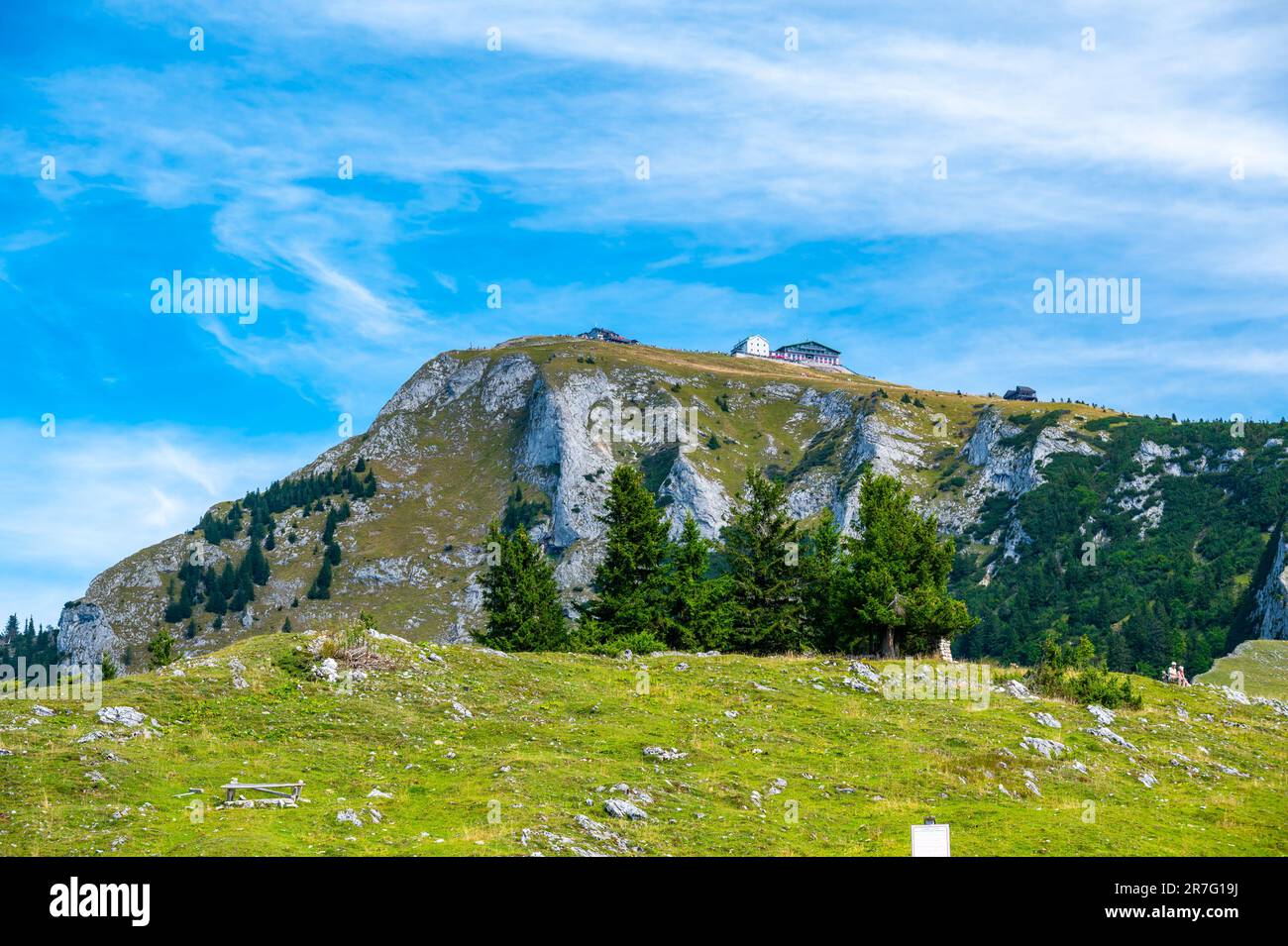 Hiking on the Schafberg hill, Austria. Schafberg by Sankt Wolfgang im ...