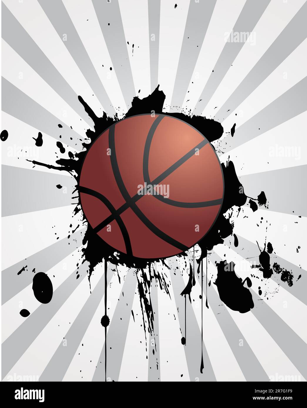 Abstract grunge basketball background vector hi-res stock photography ...